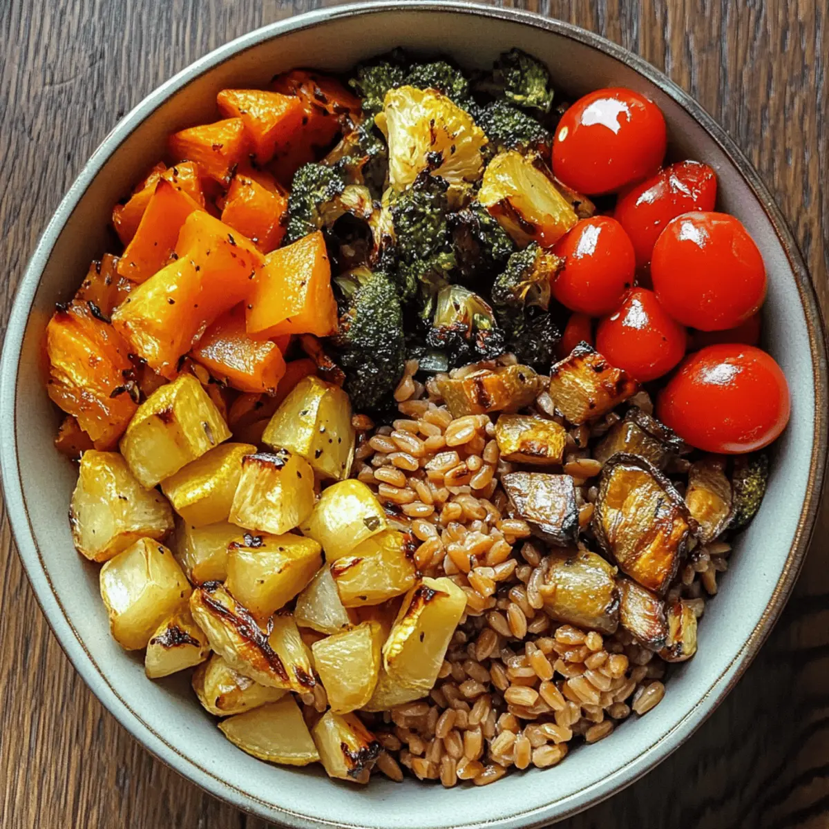 Ultimate Delicious Roasted Veggie Farro Bowl for an Energy Boost