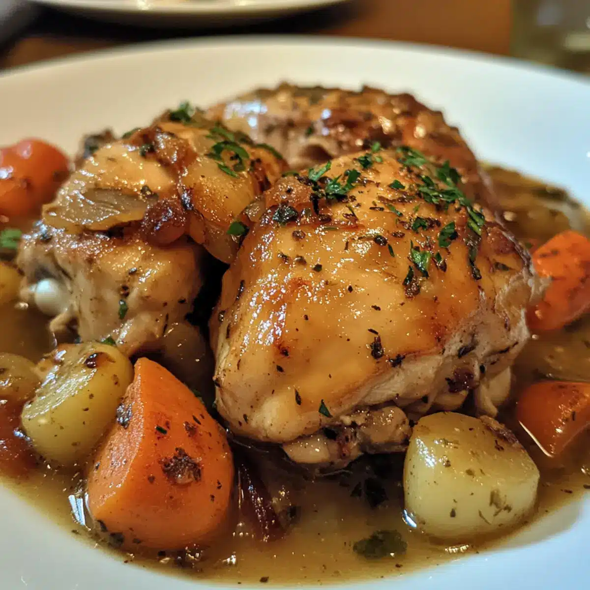 Irresistible Slow Cooker Chicken with Light Vegetable Jus Recipe